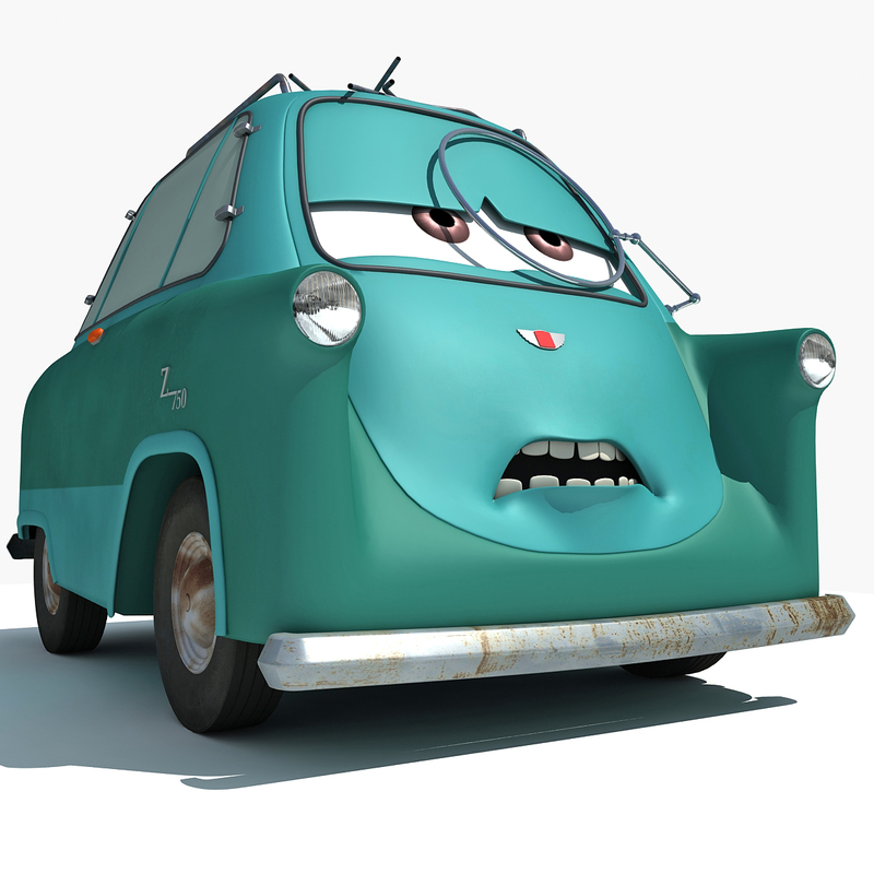 professor z cars 2 3d model
