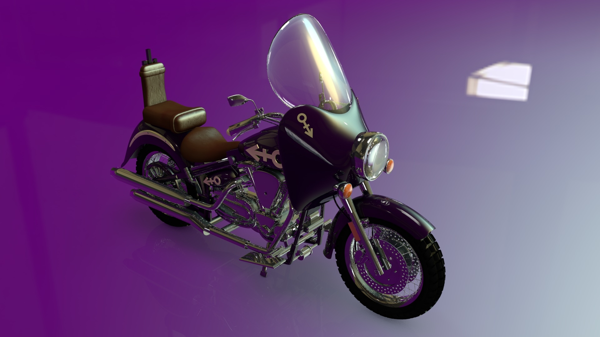 3d purple rain bike prince
