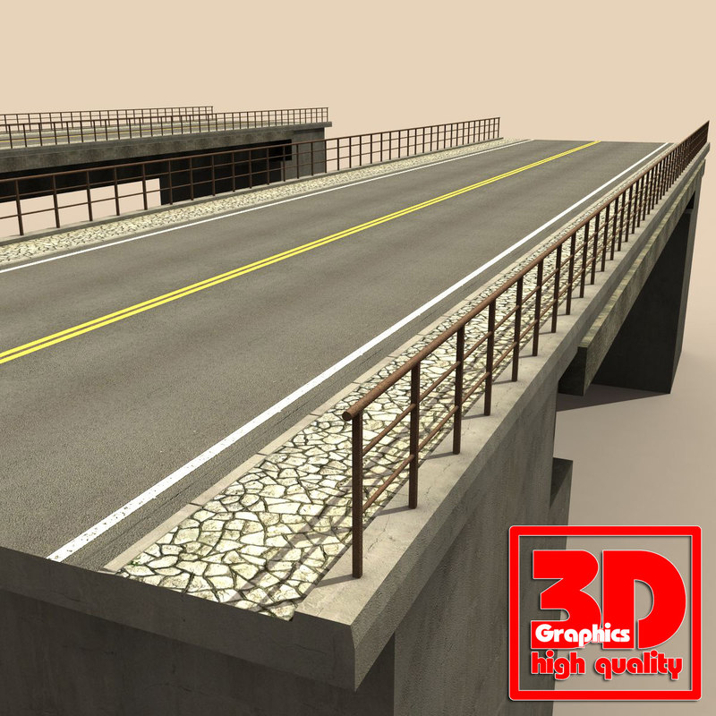 roads bridges 3d model
