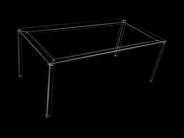 free dining table 3d model
