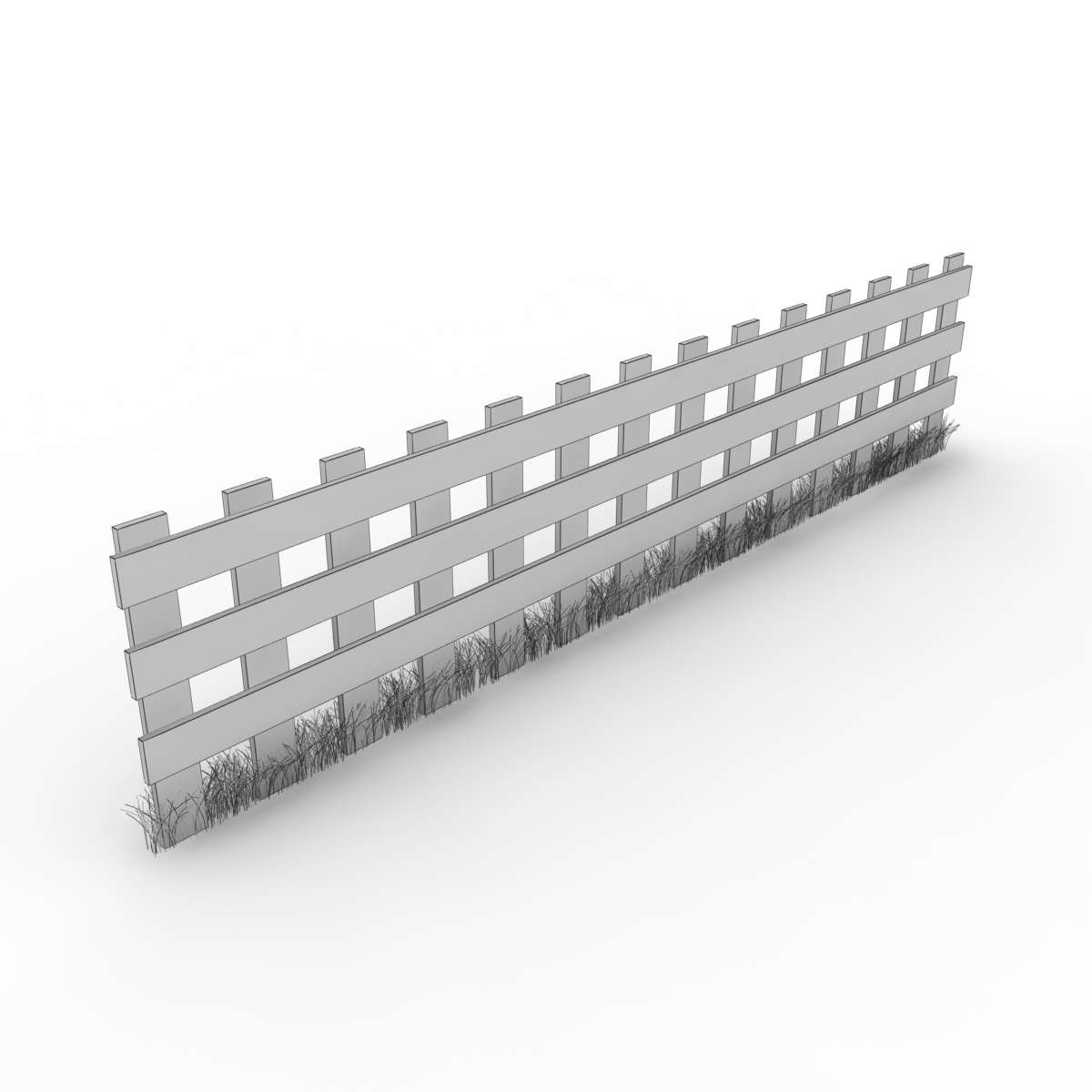 free fence 3d model