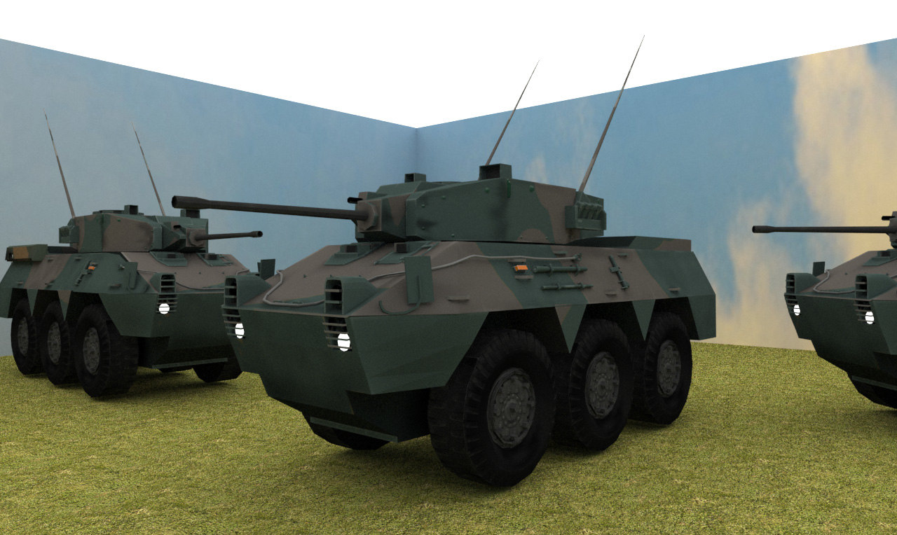3ds max japanese type87 scout car