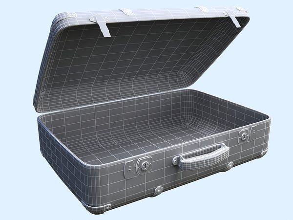 obj suitcase beer bottles