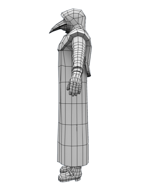 plague doctor 3d model
