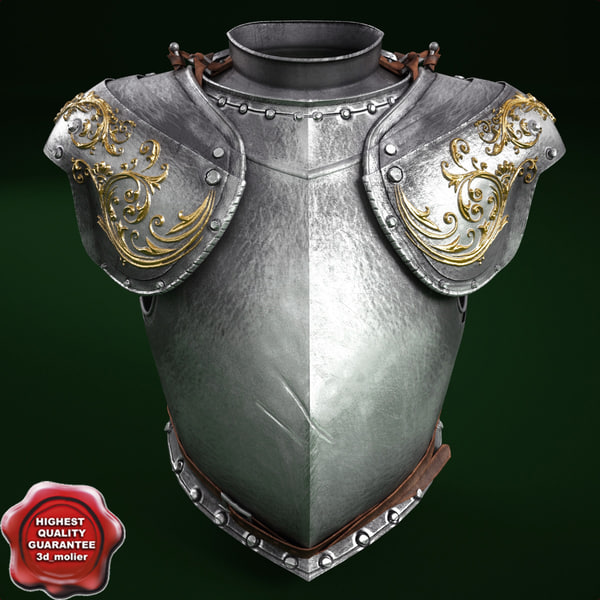 medieval gauntlet v3 3d model