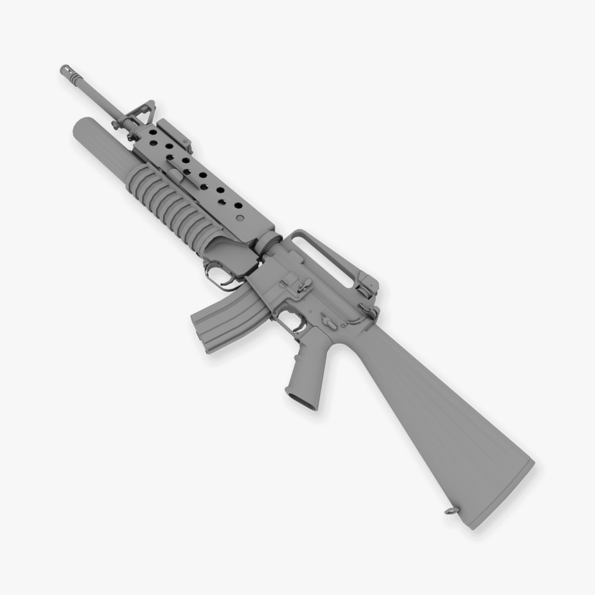 obj m16a2 rifle m203