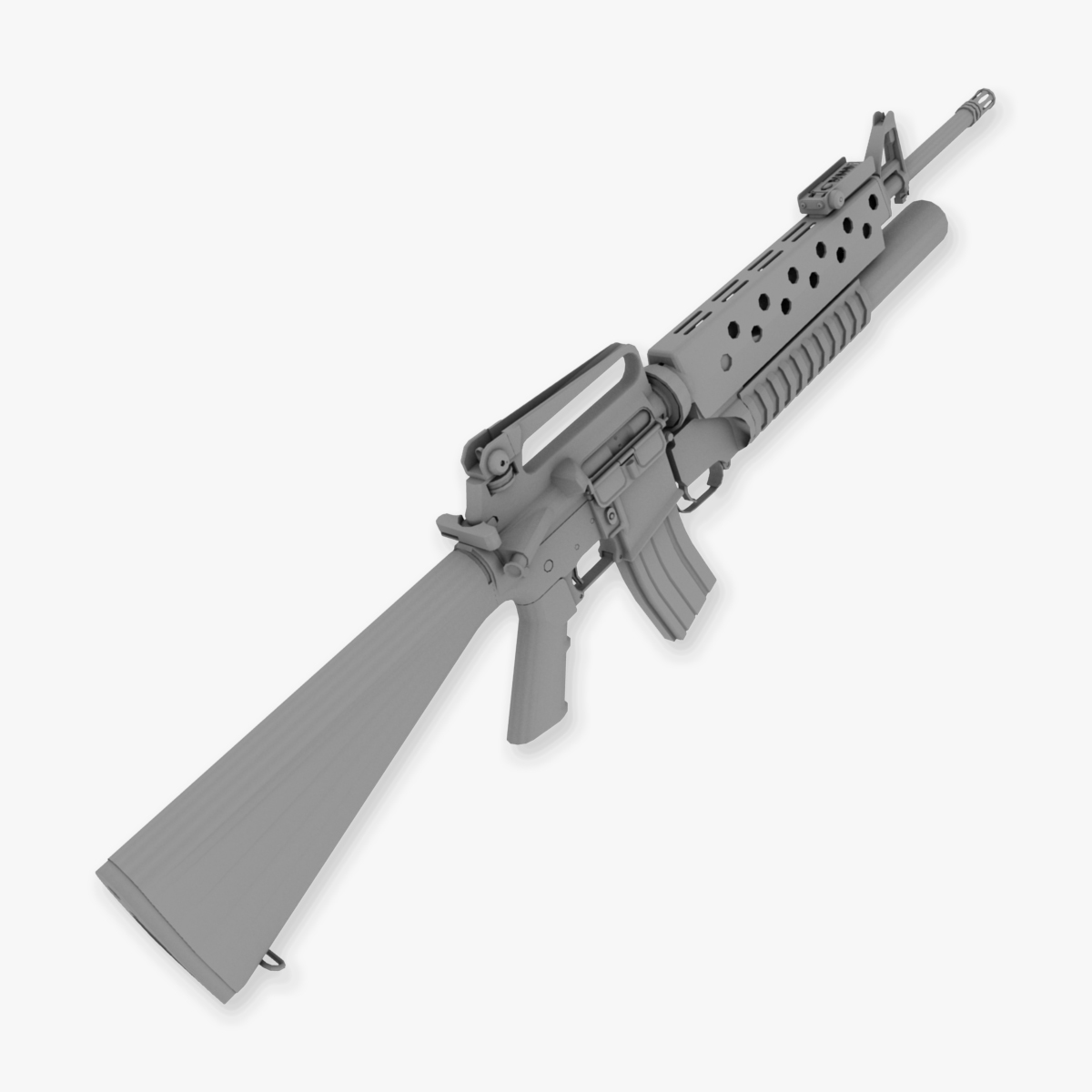 obj m16a2 rifle m203