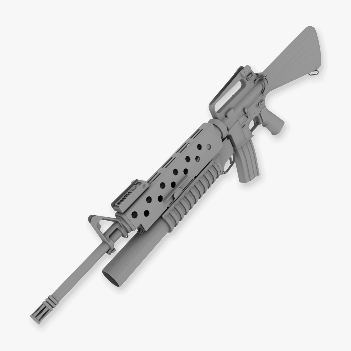 obj m16a2 rifle m203