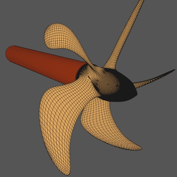 3d ship propeller