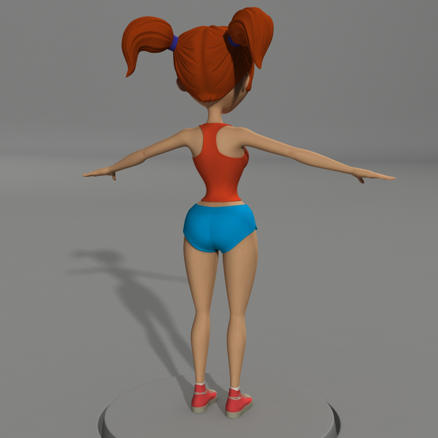 abbie v1 0 character rig 3d model