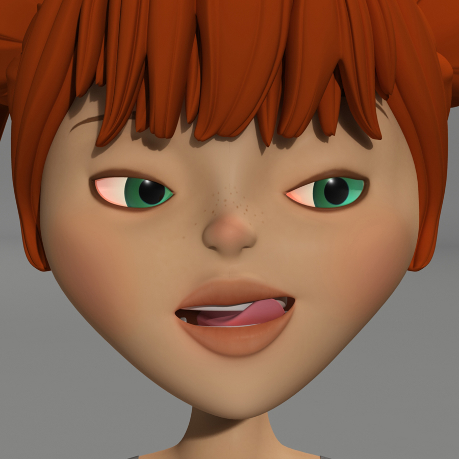 abbie v1 0 character rig 3d model