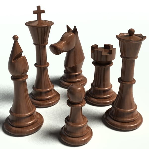 3d model chess pieces