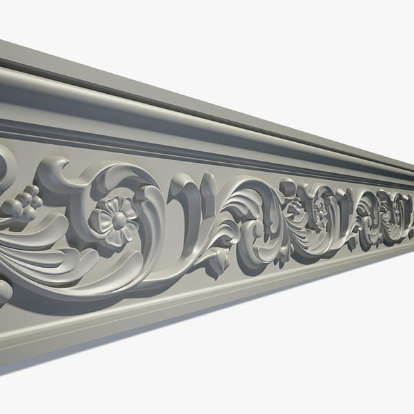 classical cornice 3d 3ds
