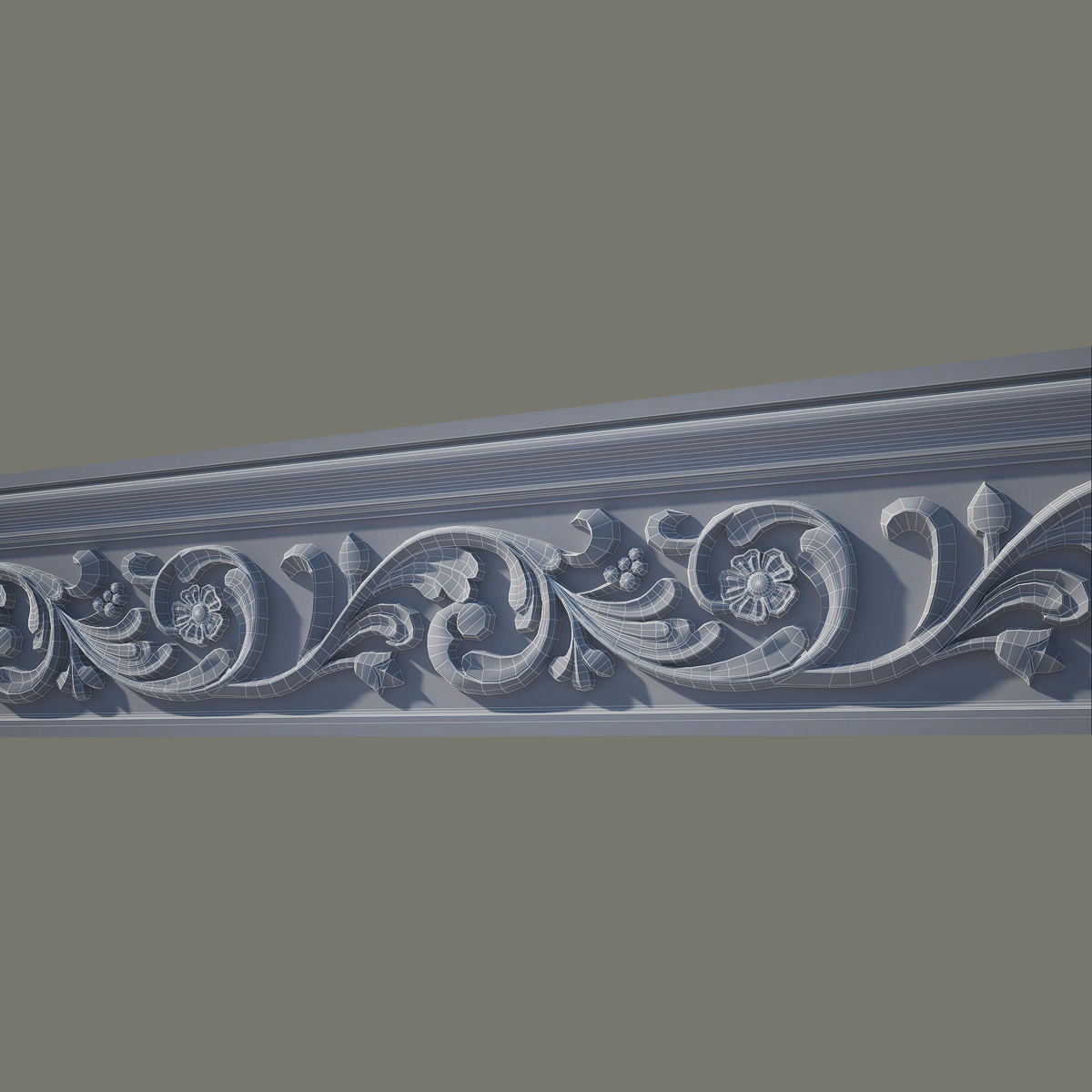3d model decorate cornice ornament