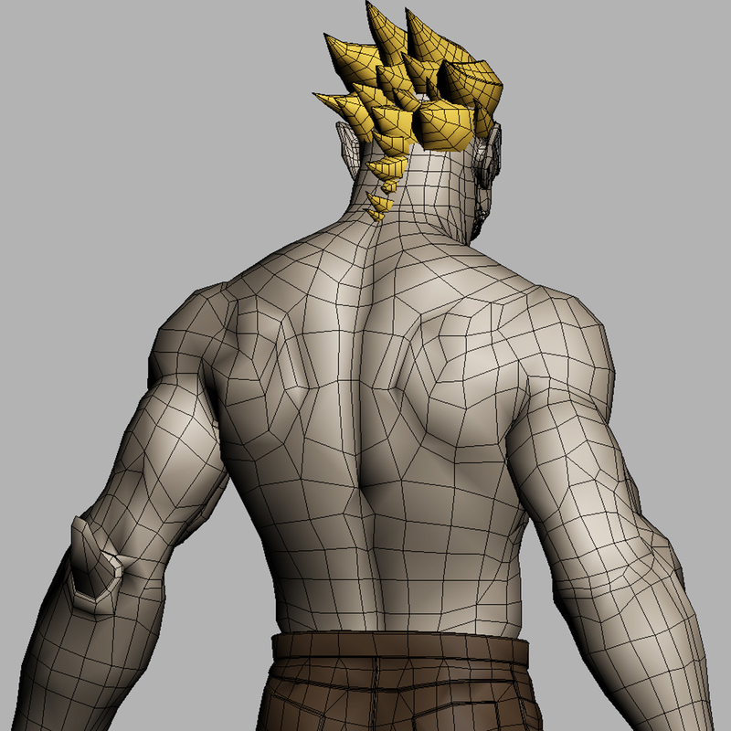 muscles setup 3d model