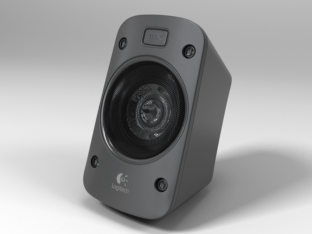 logitech surround speakers z906 3d model