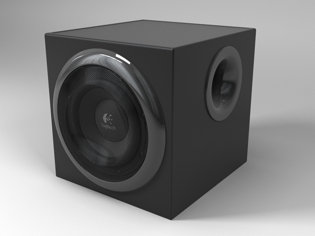 logitech surround speakers z906 3d model