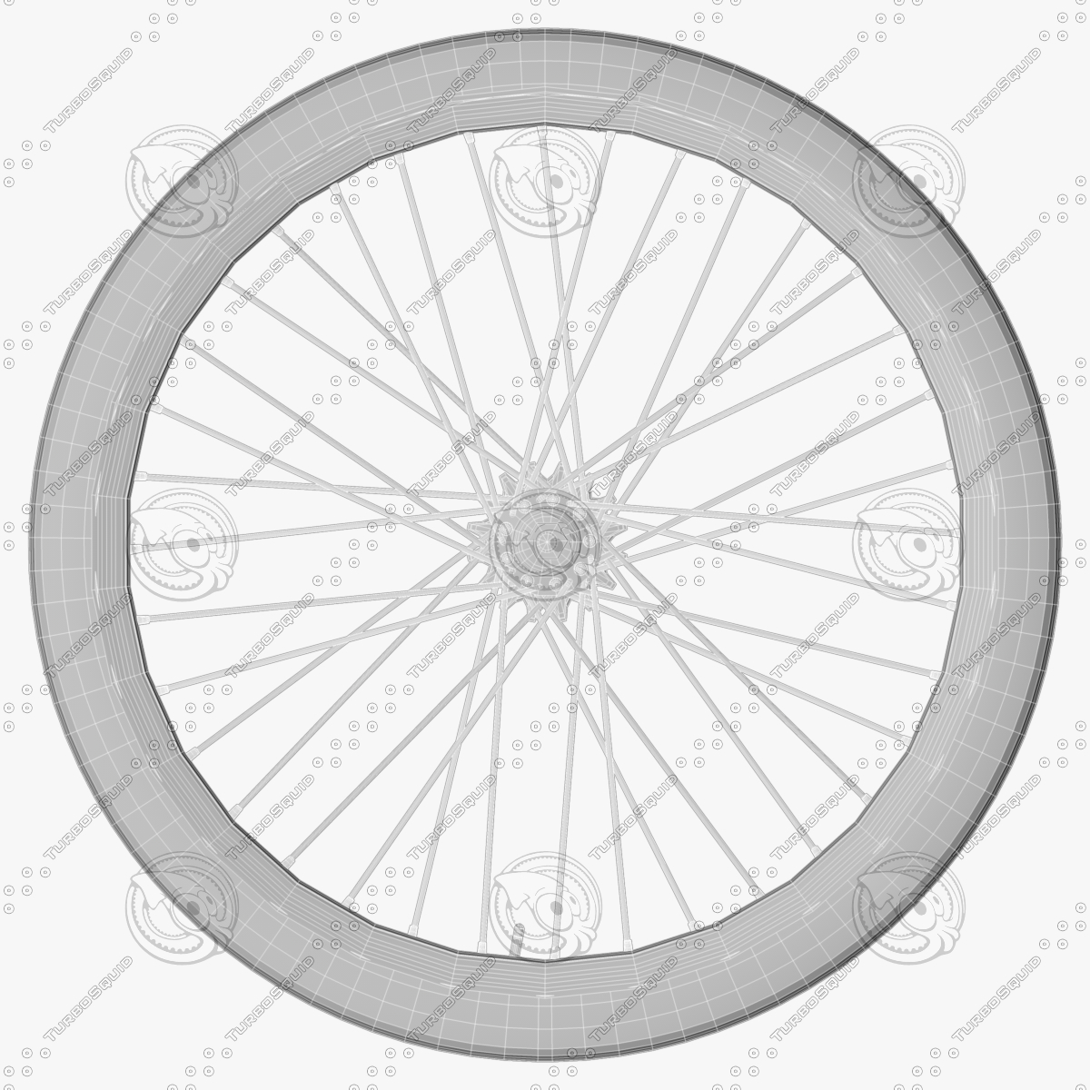 wheel rear tire bicycle 3d c4d