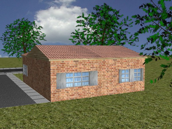 free small house 3d model