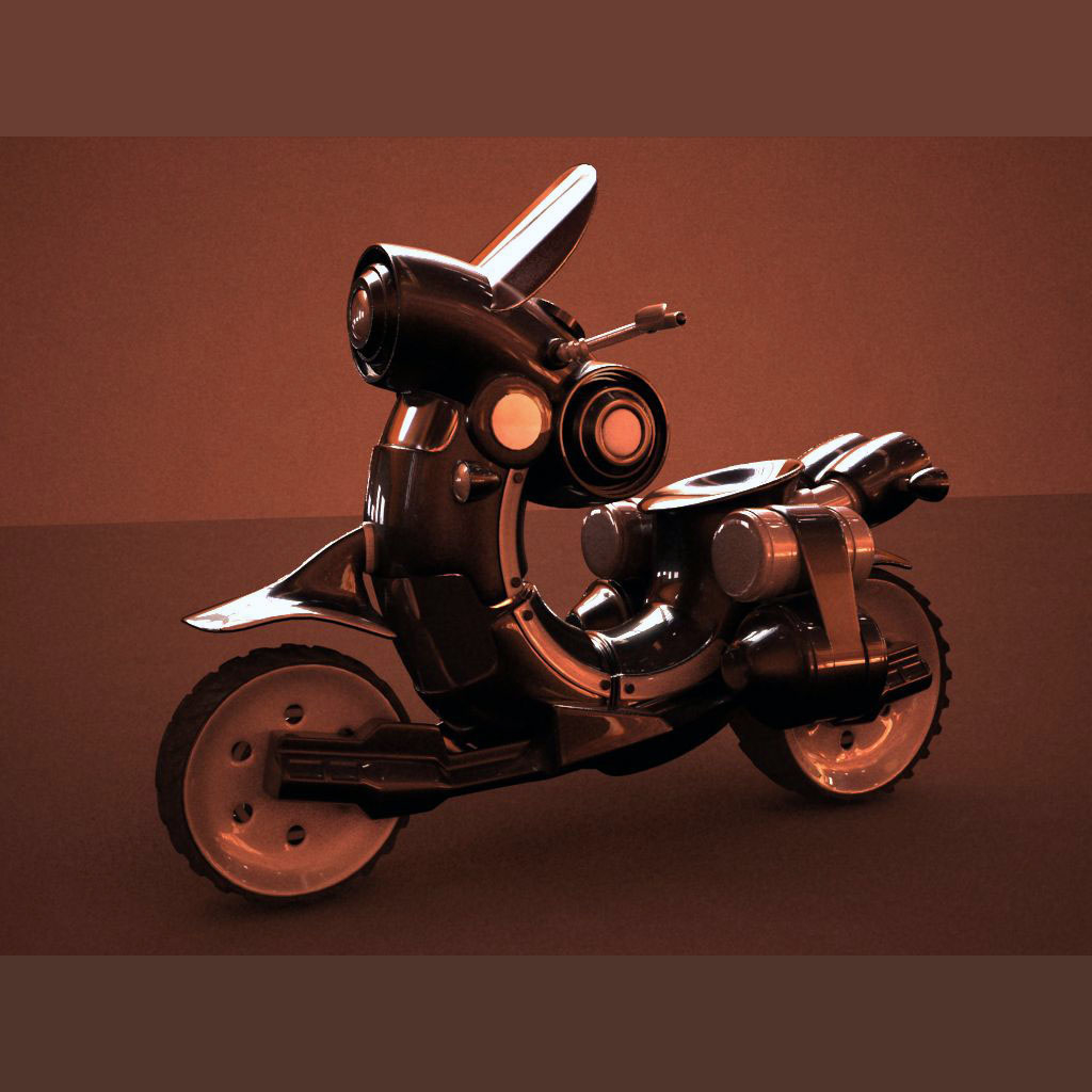 3d alien bike model