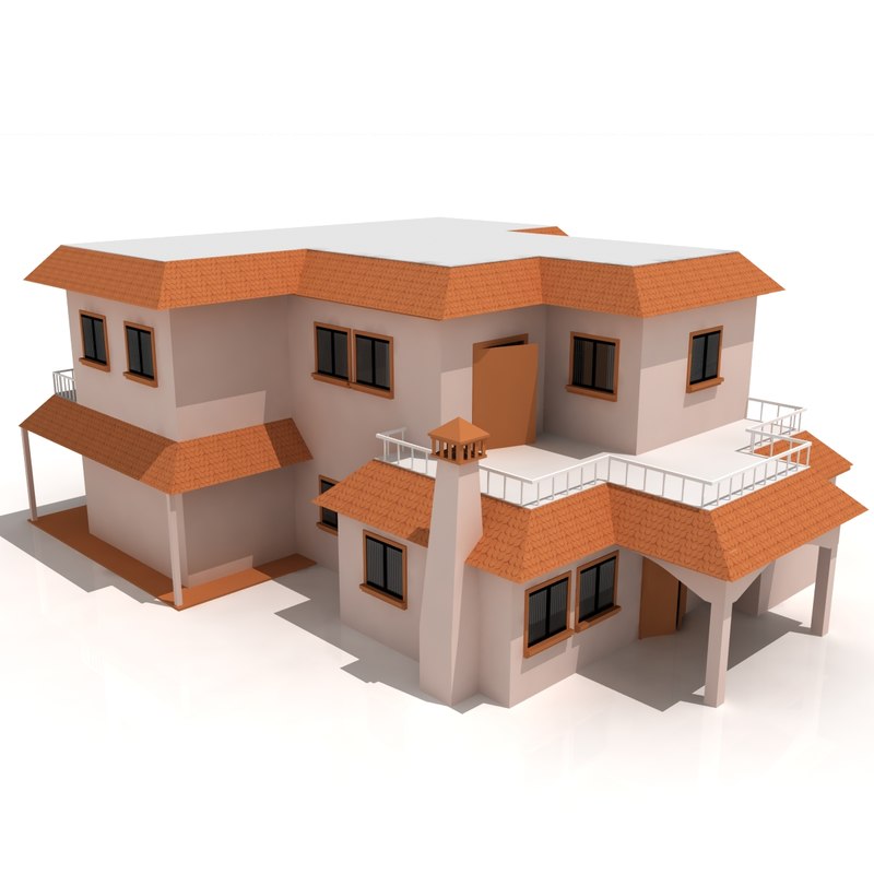 residential house - duplex 3ds