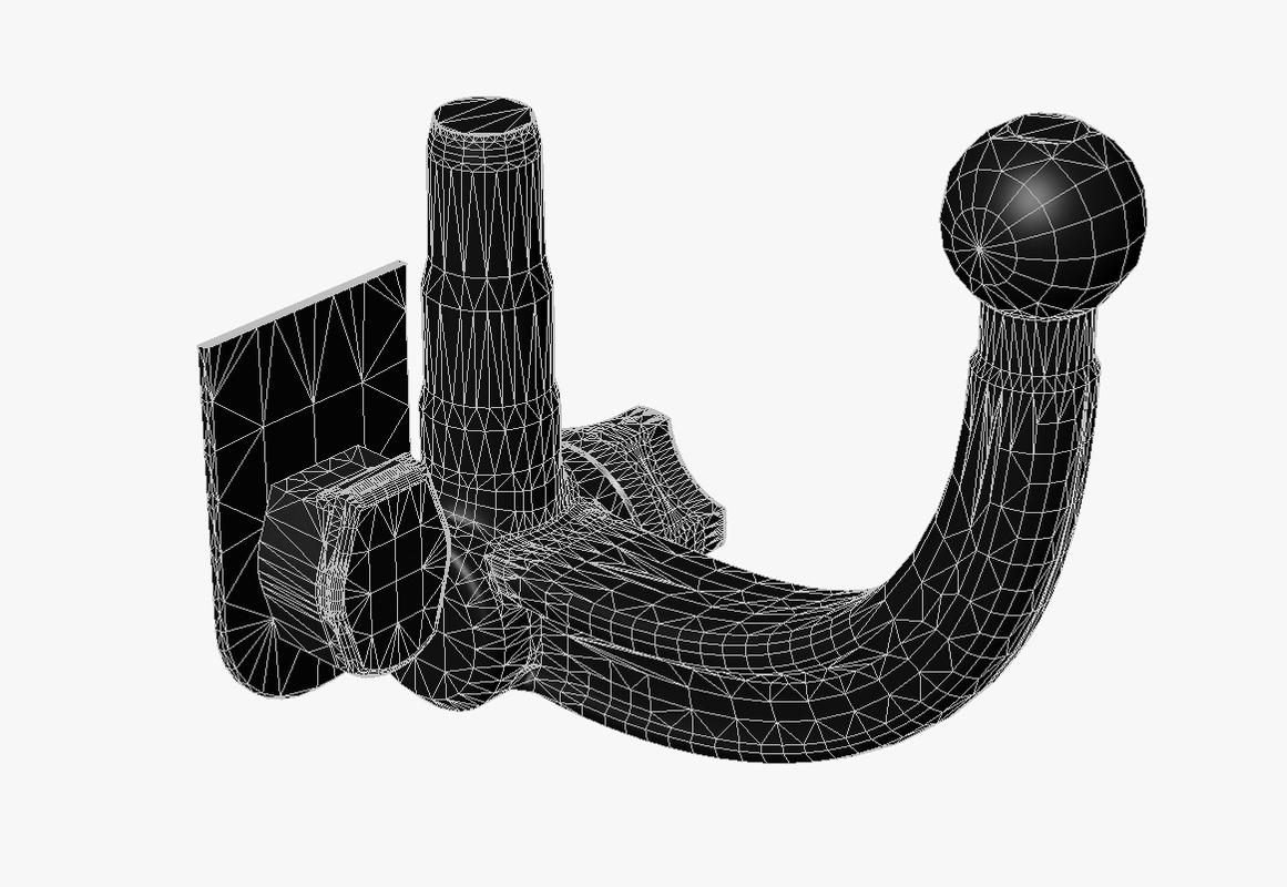 3d trailer hitch model