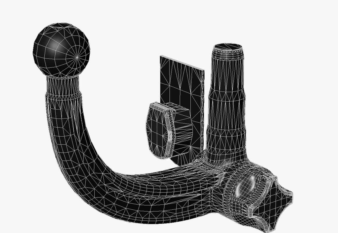 3d trailer hitch model