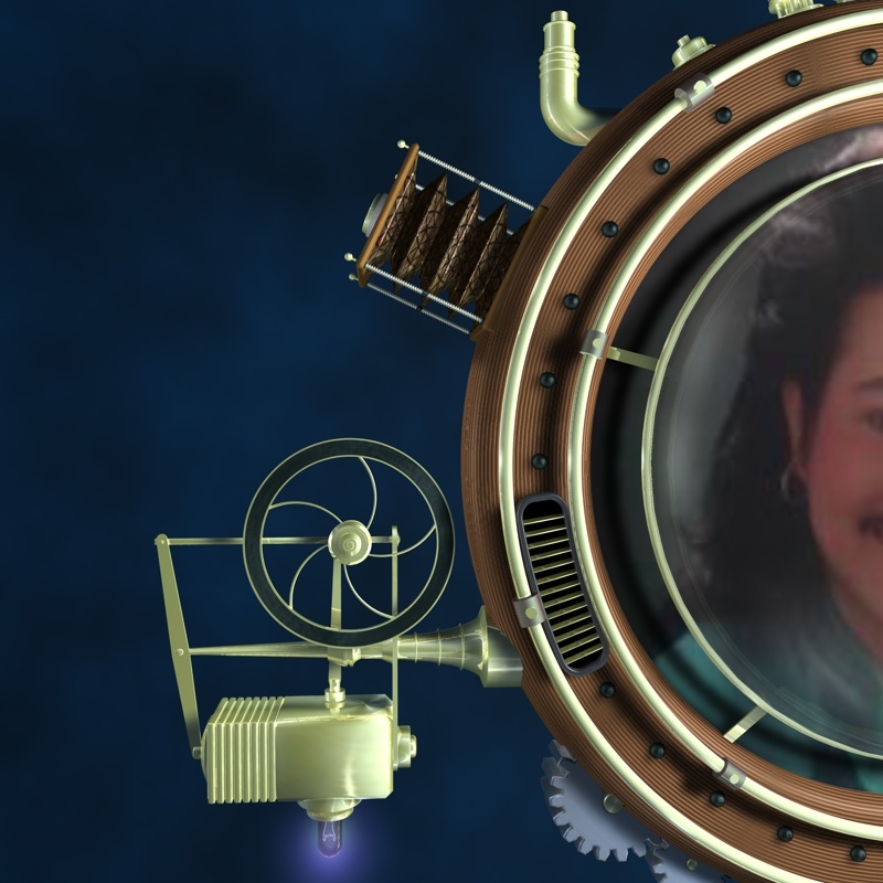 steampunk portal 3d c4d