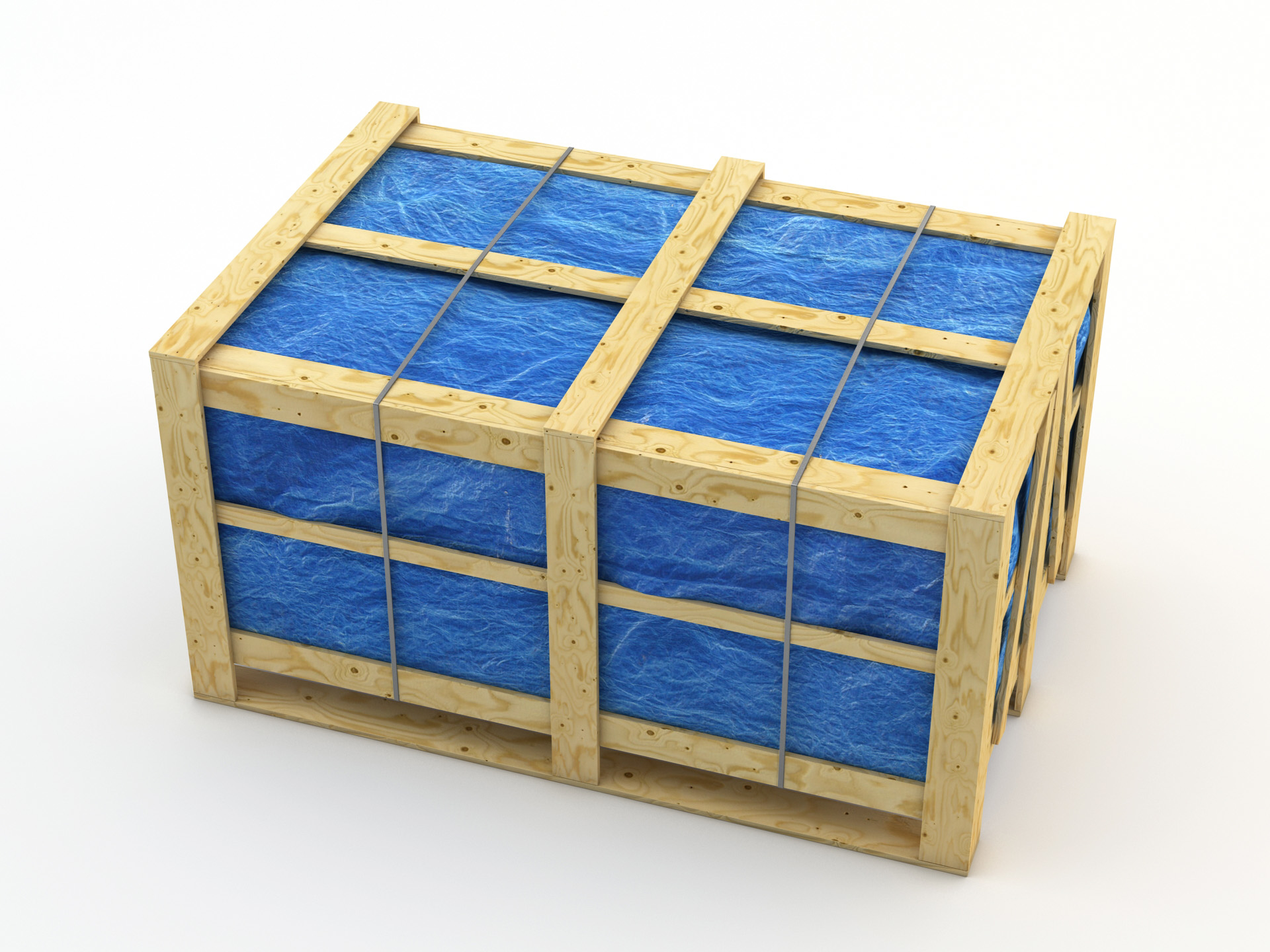 3d industrial crate box model
