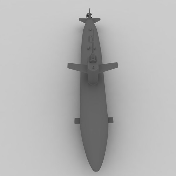 3d model los angeles class submarine