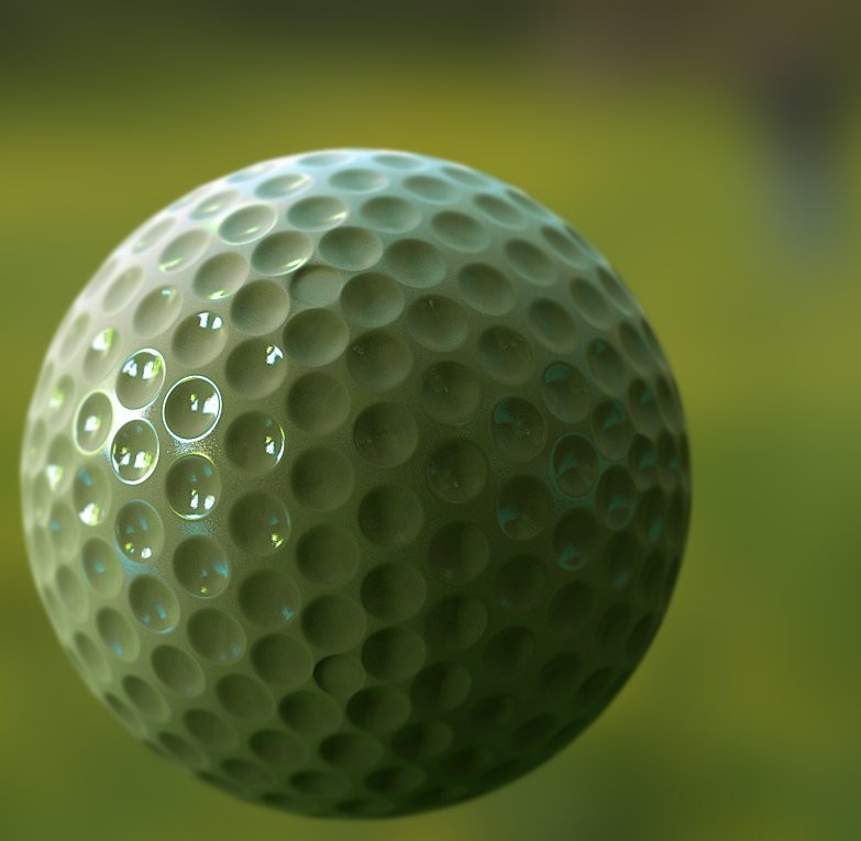 Golf Ball Rendering Wallpaper