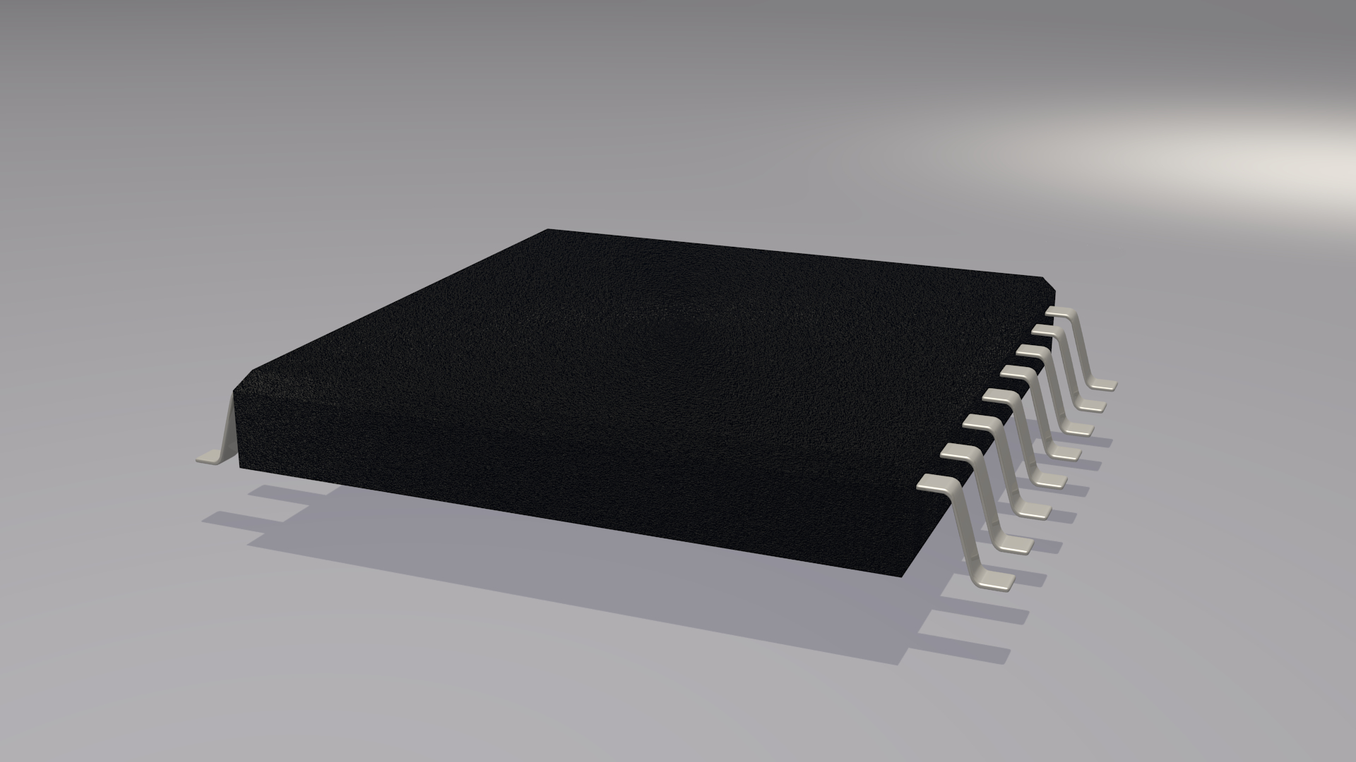 free chip microchip ic 3d model