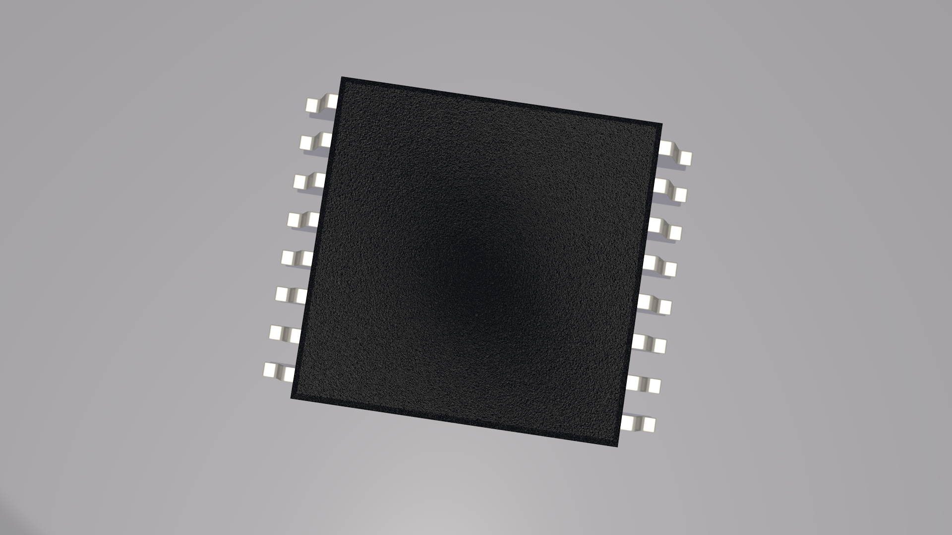 free chip microchip ic 3d model
