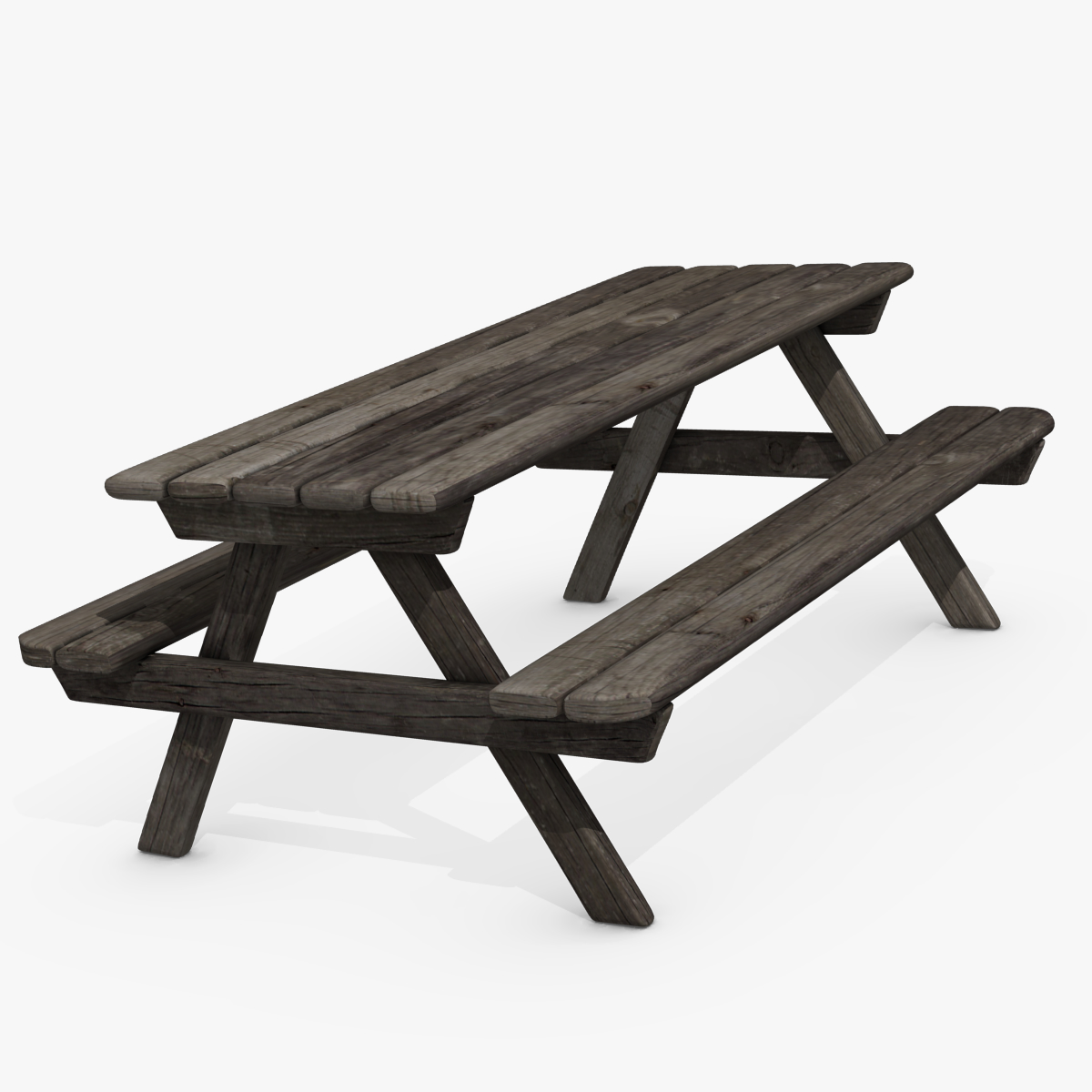 picnic table 3d model