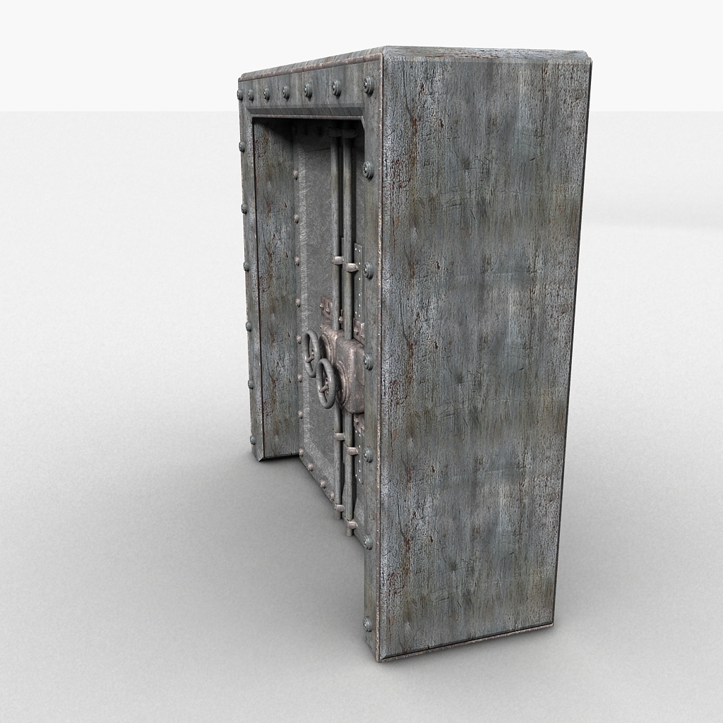 3d model metal door
