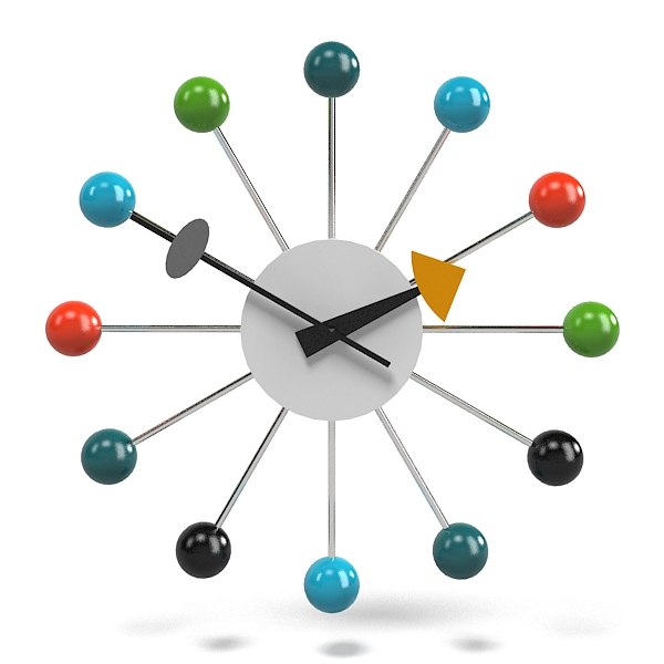 3d ball clock george model