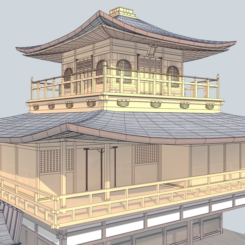 3d model japanese palace