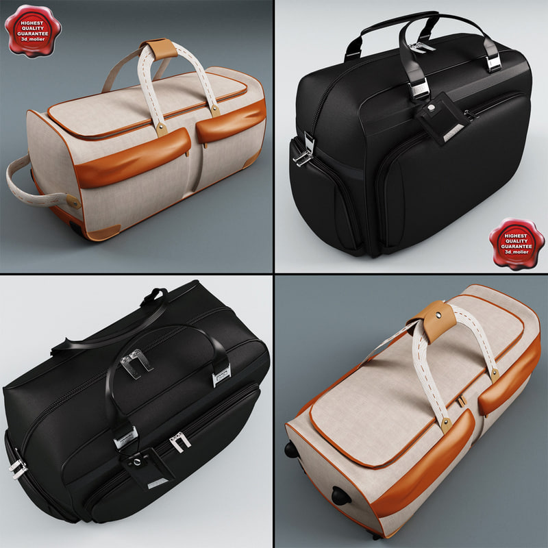 3d model travel bags v1