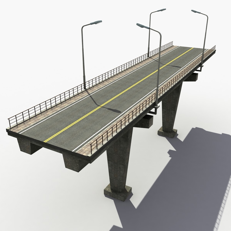 highway bridge 3d model