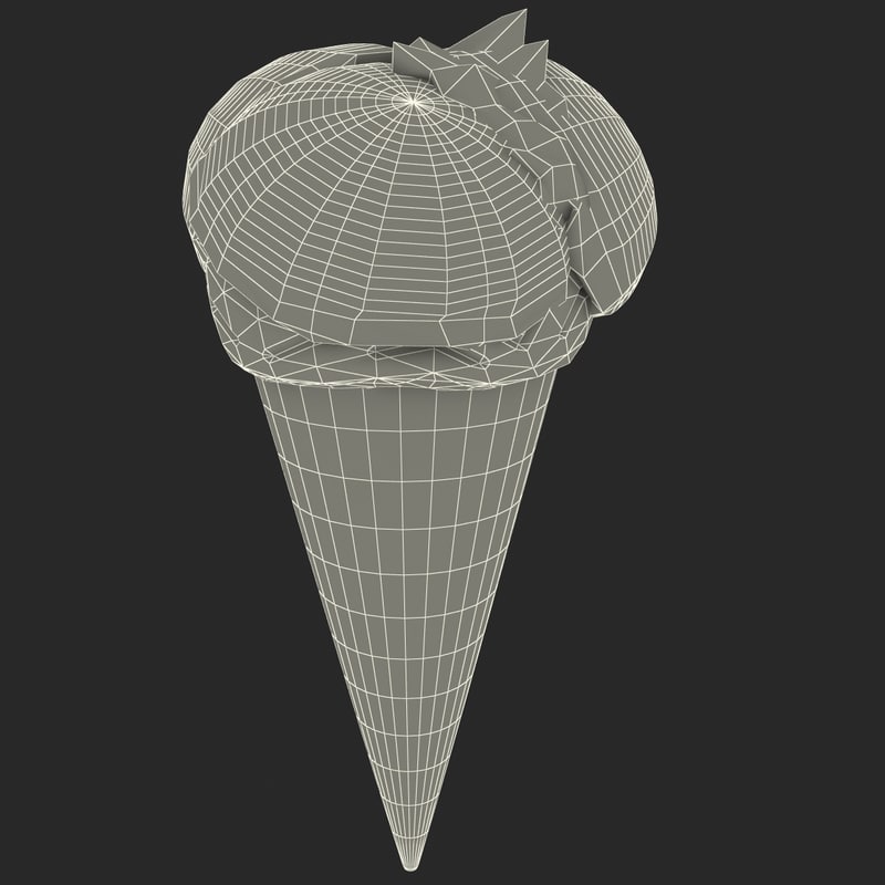 3d model ice cream v1