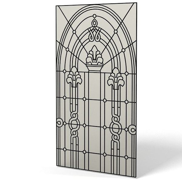 stained glass classic 3d model
