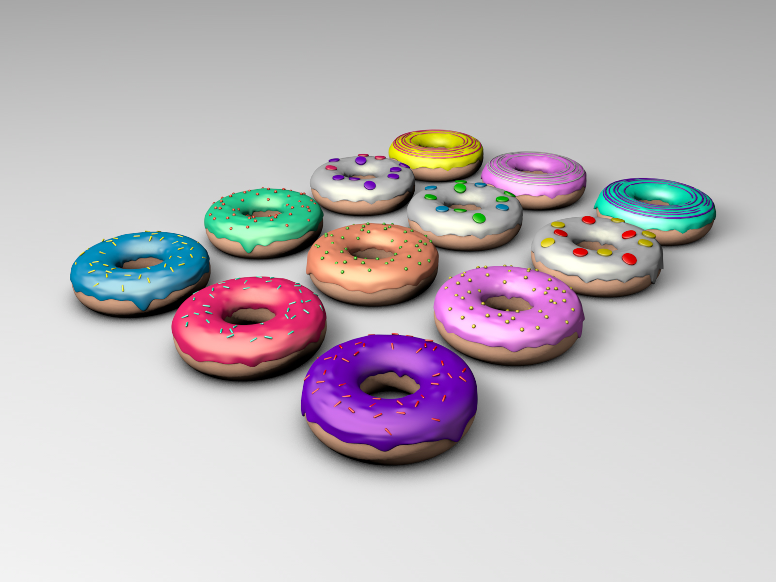 donuts 3d model