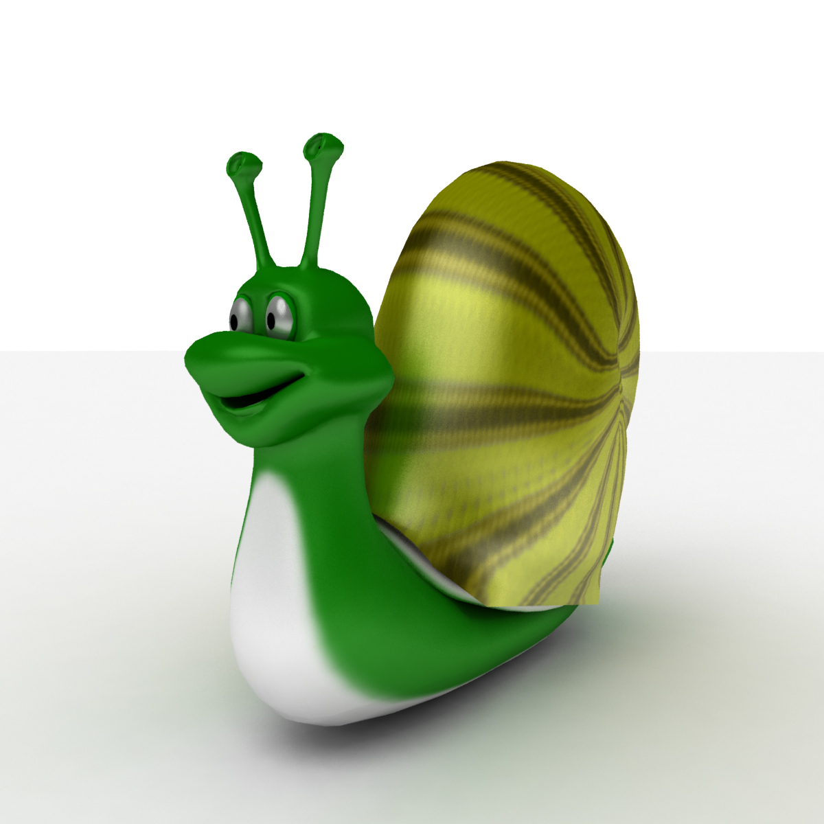 3d snail animation model