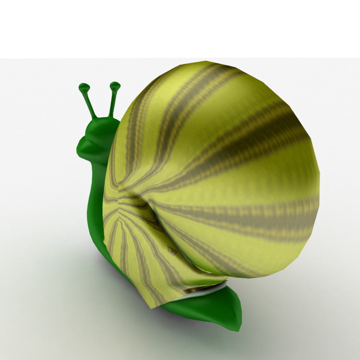 3d snail animation model