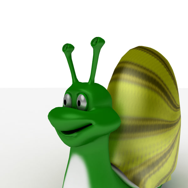 3d snail animation model
