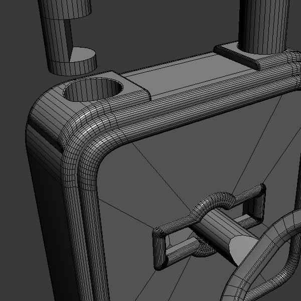 padlock key details dwg