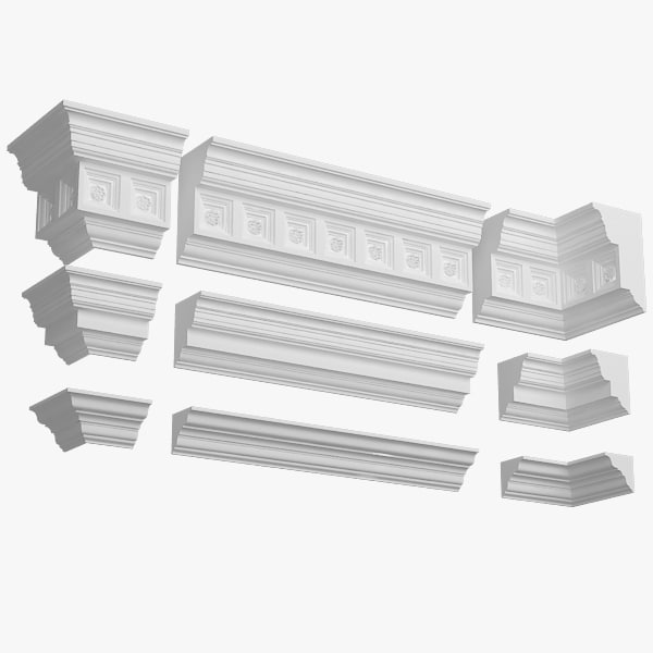 3d model cornice