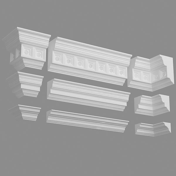 3d model cornice