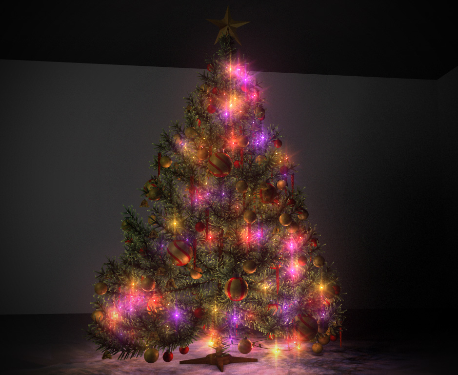 3d christmas tree model
