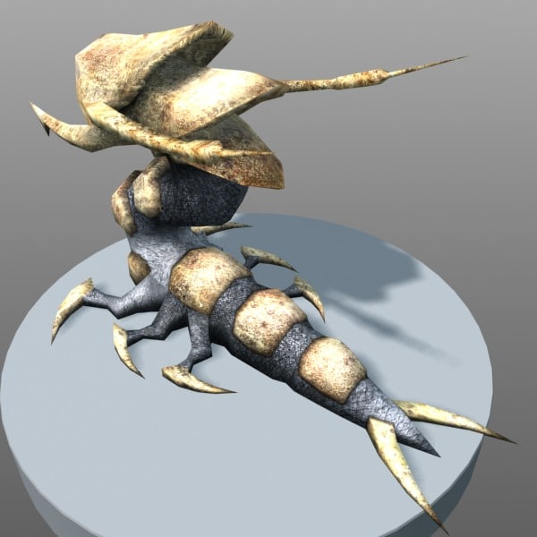 fantasy wurm animation 3d max